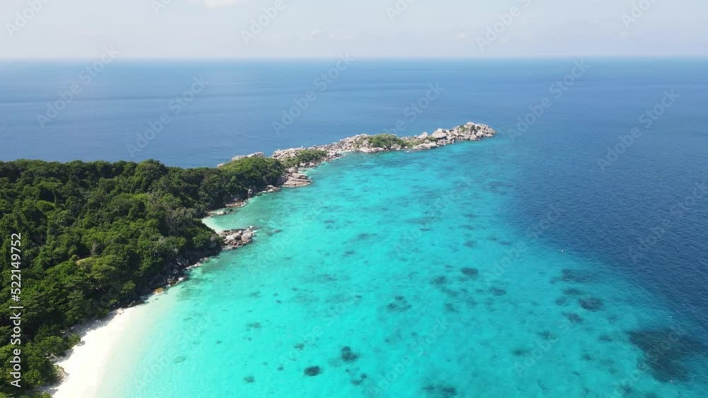 Similan Islands A tourist's paradise with ocean tropics, blue sky ...