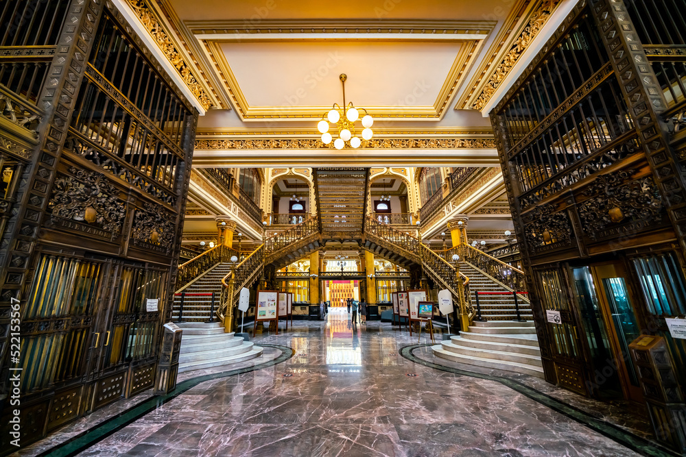 Mexico, Mexico City - June 4, 2022: Postal Palace also know as "Palacio ...