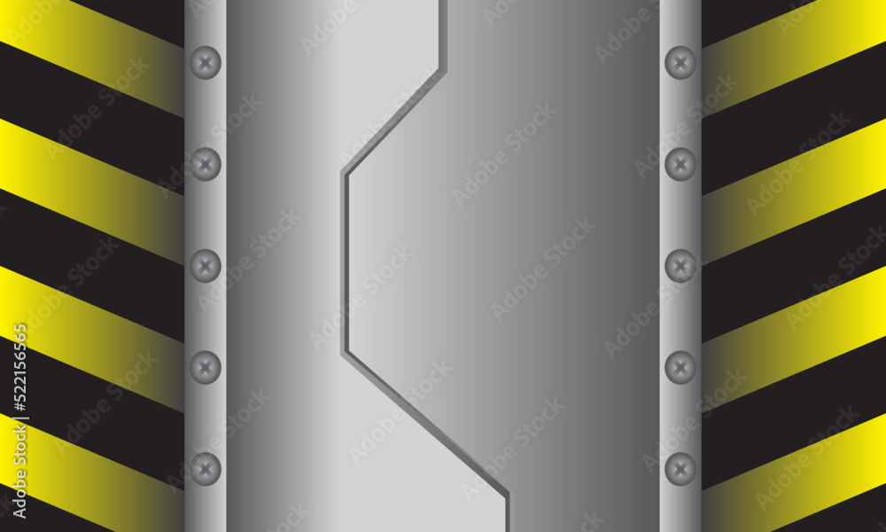 Cool and Modern Gate Design with Yellow Stripes Stock Vector | Adobe Stock