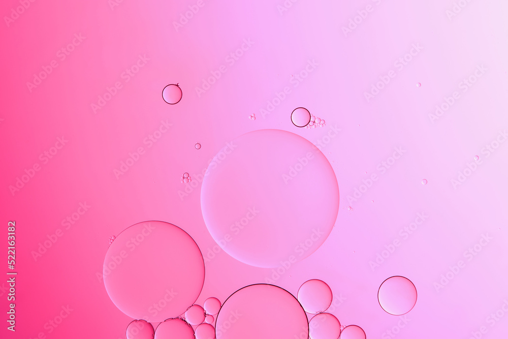 macro of oil drops on water surface. Stock Photo | Adobe Stock