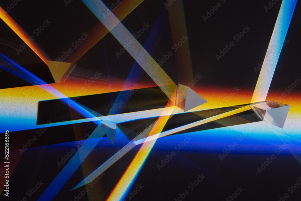 Prisms and lighting effects. Stock Photo | Adobe Stock