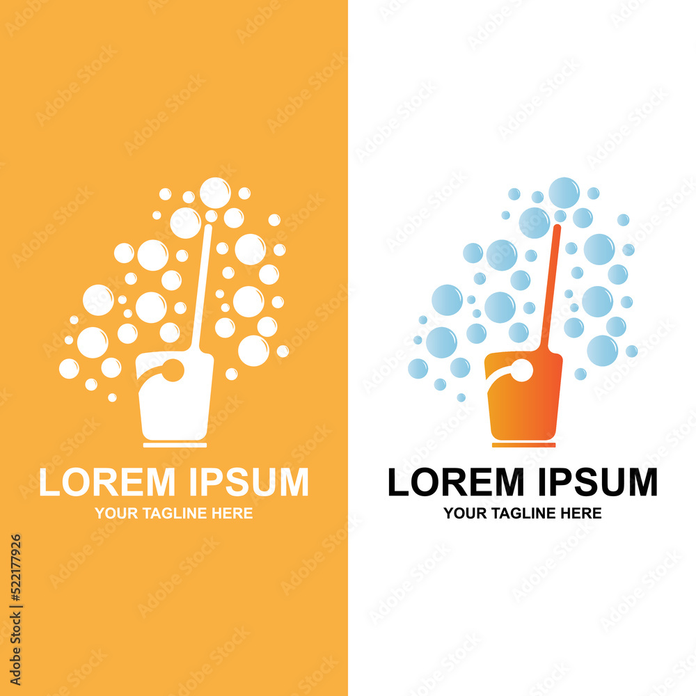 Hygiene Logo Design, Home And Earth Health Illustration Stock Vector ...