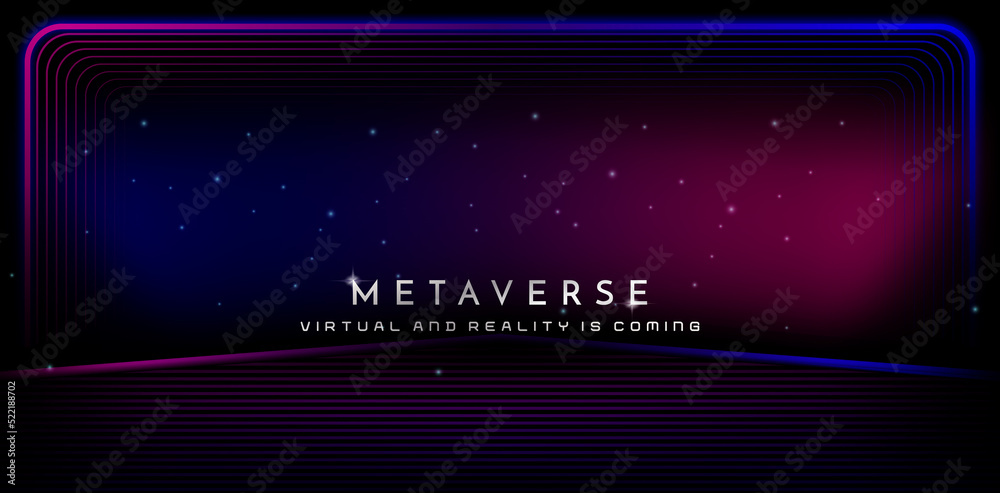 frame stage metaverse backgrounds with spotlights for signs corporate ...