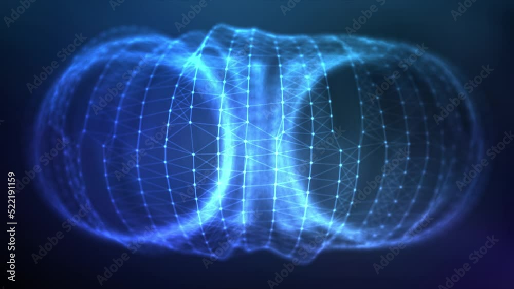 Big data tunnel background seamless loop. Abstract digital background. Computer data tunnel ...