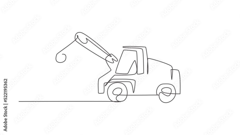 Vidéo Stock Animated self drawing of single continuous line draw metal ...