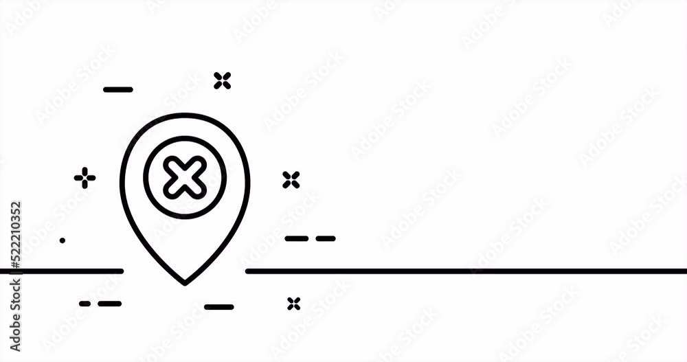Cross with pointer. Geolocation, Destination, Route, Map, Location ...