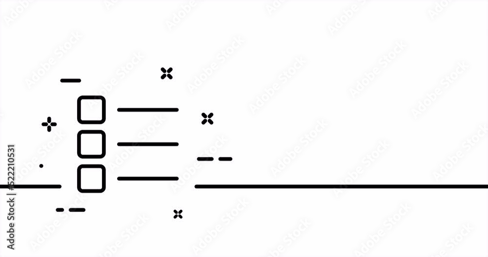 Checkmarks. Tick and cross, Arrows, tiles, sliders, list, charts ...