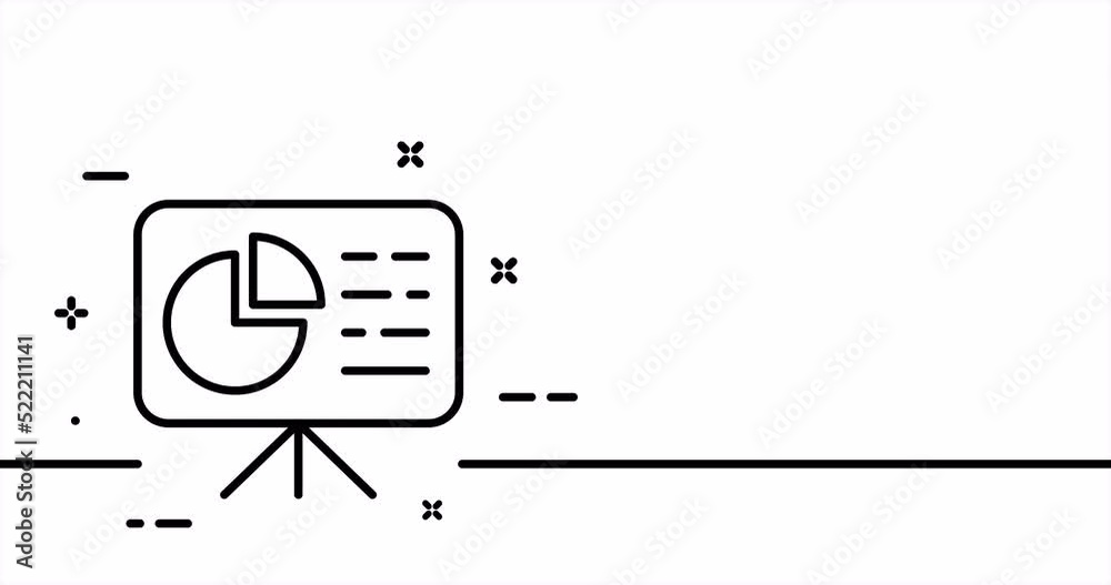 Infographic. Board with diagram, pie charts, arrows, growth, income ...