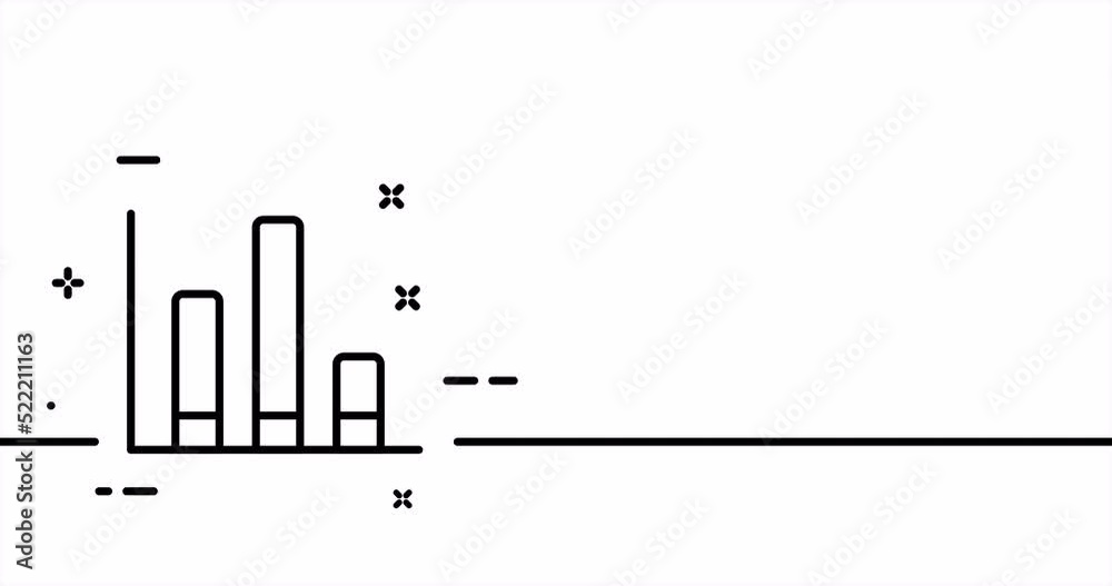 Infographic. Columns, graph, income, expenses, arrows, growth, income ...