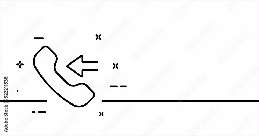 Handset. Landline phone, Incoming, missed call, dialogue, contact us ...