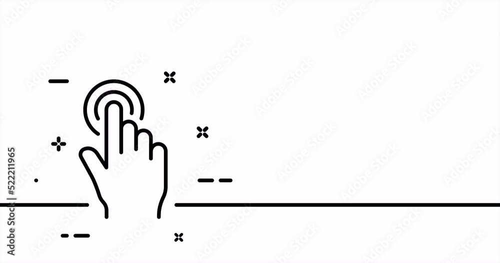 Click. Index finger, brush, tapping, sliding, Scrolling, touch, cursor ...