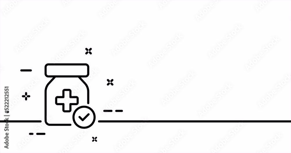 Pill Reminder. Check mark, treatment, disease, doctor, pharmacy ...
