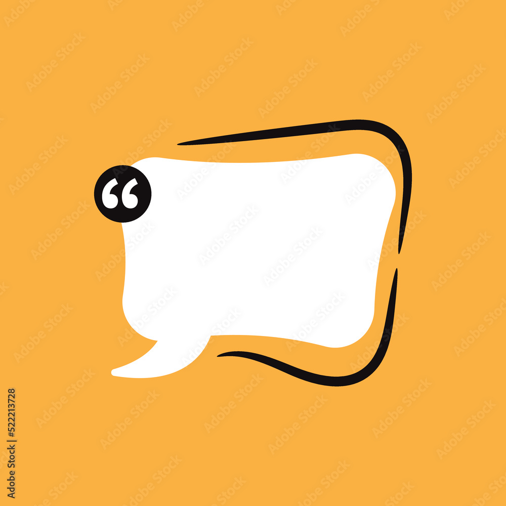 Free Quote box frame with white color. Quote box icon. Texting quote ...