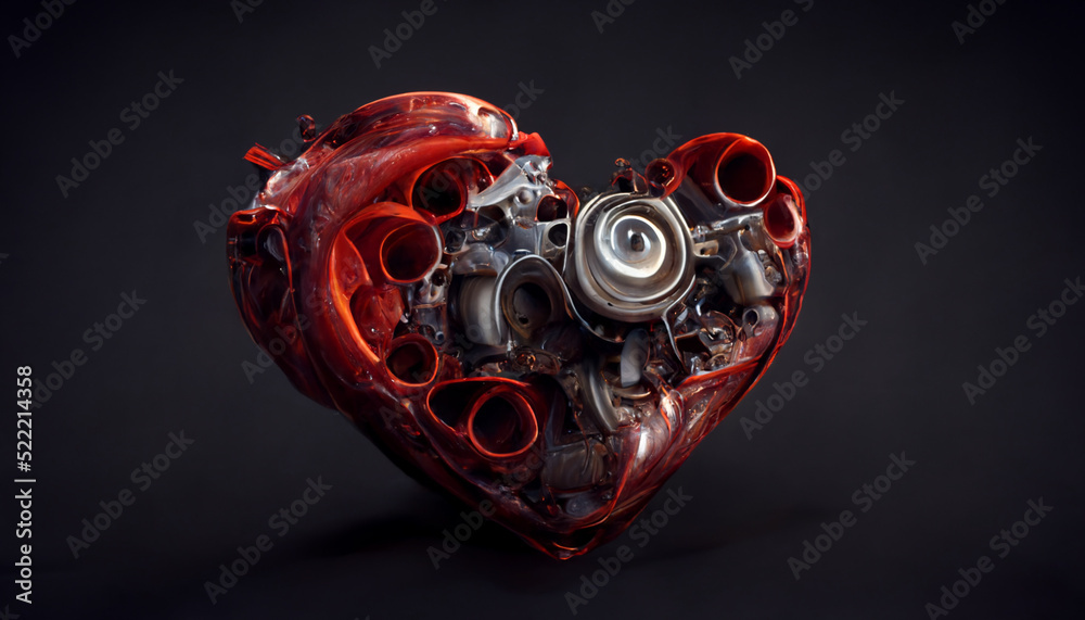 Mechanical heart, artificial heart concept, future of transplant ...