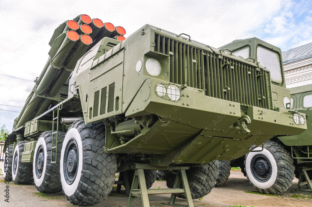 Soviet and Russian multiple rocket launchers. Field jet system. A ...