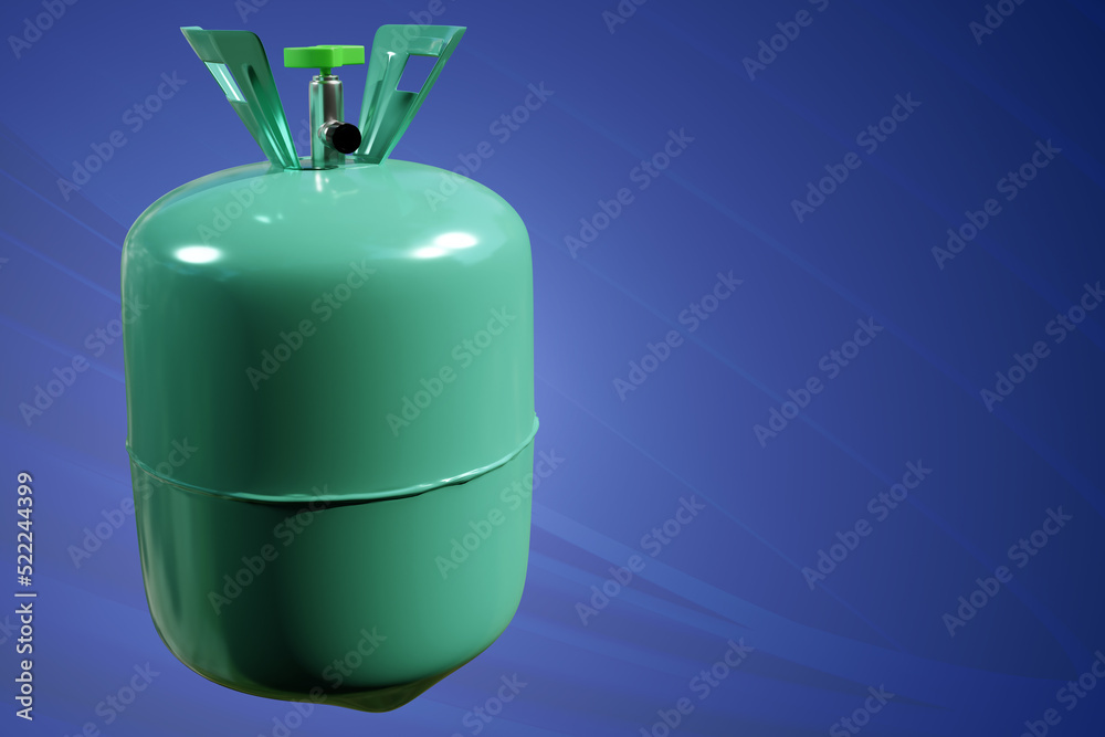 Freon gas for Split technology. Green gas bottle. Freon gas for ...