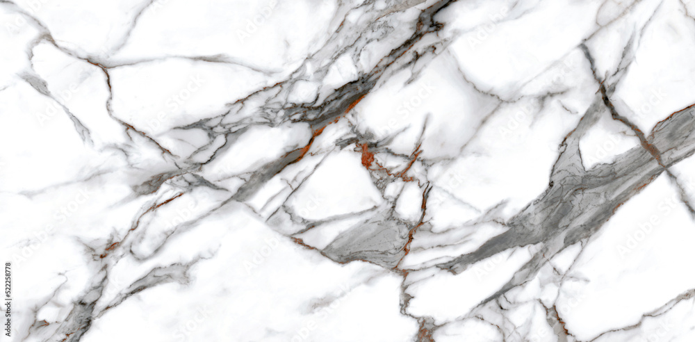 White marble satvario background with grey-red veins. carrara statuario ...