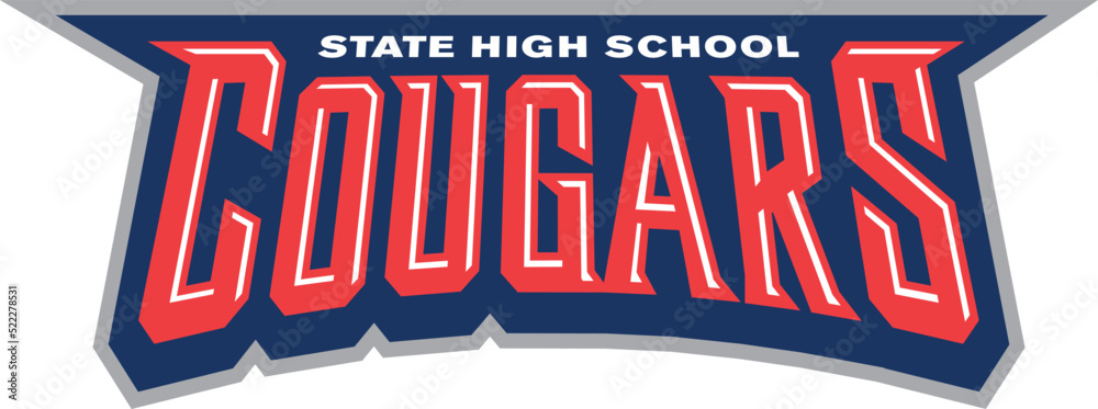 Cougars Logo Stock Vector | Adobe Stock