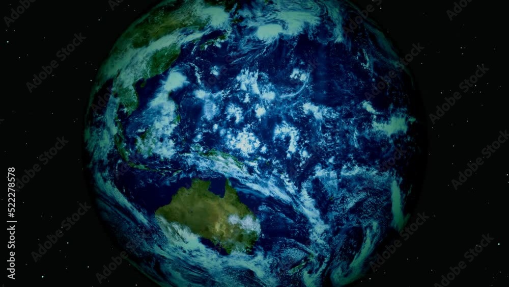 blue planet earth in space Stock Video | Adobe Stock
