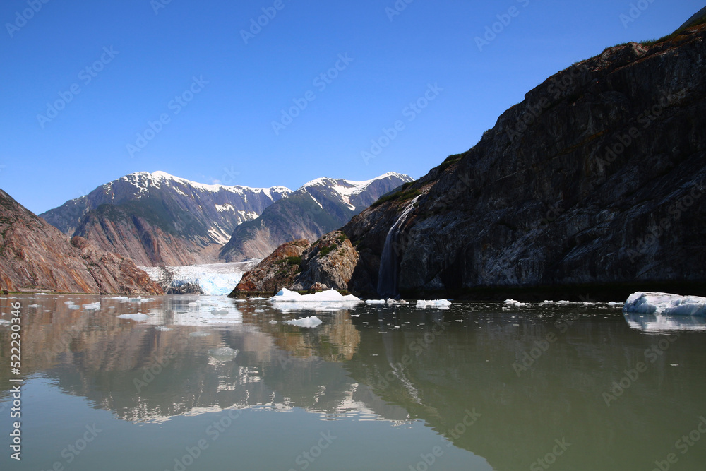 Alaska, South Stewart Glacier in the Tracy Armin the Boundary Ranges of ...