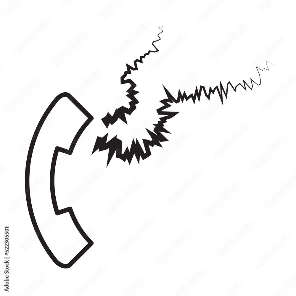 Concept icon symbol of aggressive call to complain or call to brawl ...