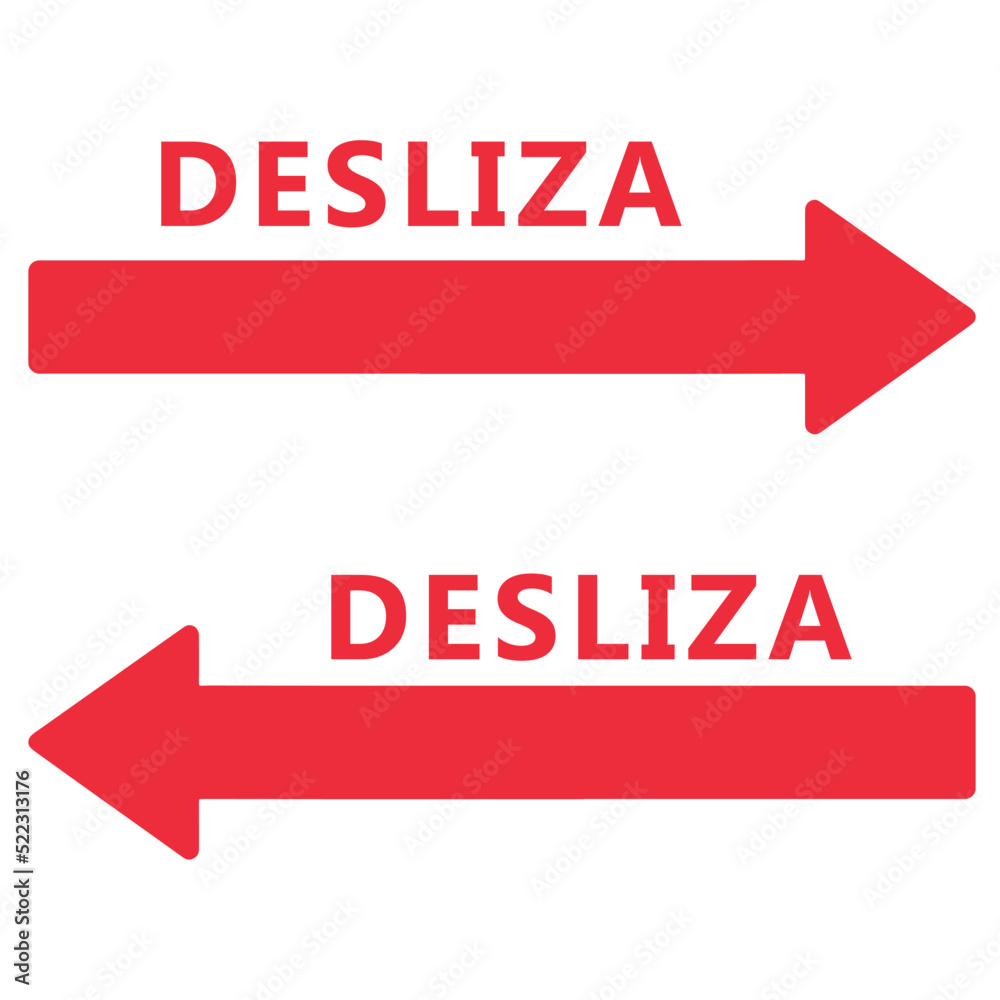 Imagen vectorial de flechas para señalamientos en puertas para deslizar ... Imagen vectorial de flechas para señalamientos en puertas para deslizar ...