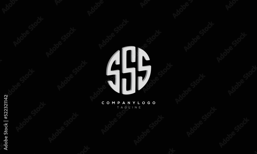 SSS Abstract initial monogram letter alphabet logo design Stock Vector ...
