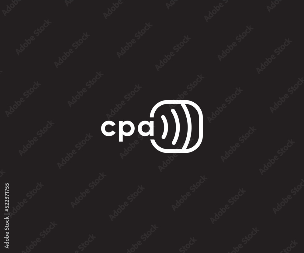 Marketing and CPA Logo Design Vector | Growth Stock Vector | Adobe Stock