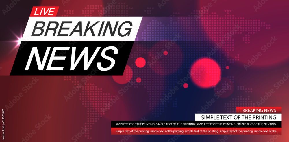 Breaking news background business or technology template. breaking news ...