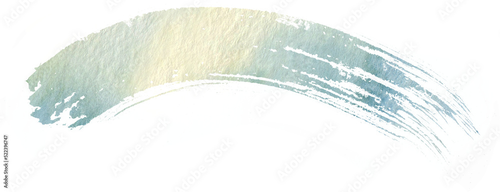 watercolor stain brush stroke frame isolated on white background ...