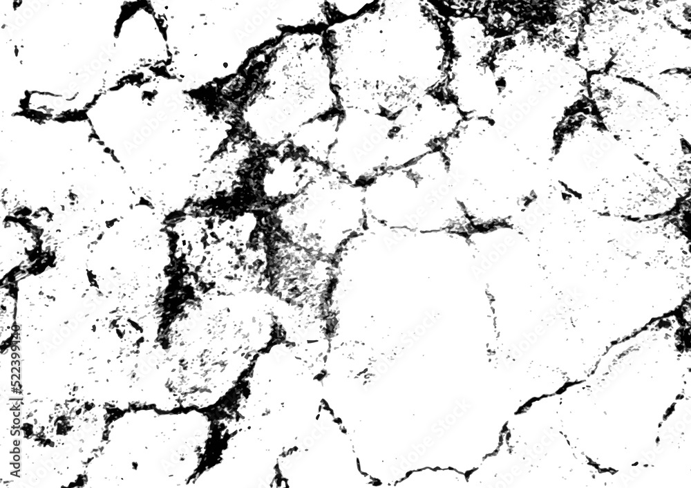 Distress grunge texture abstract background vector. Abandoned road, old ...