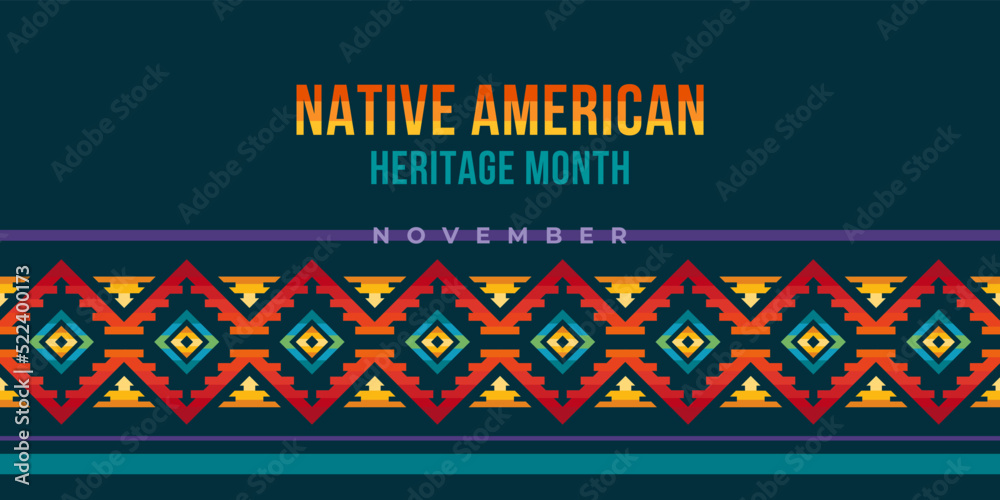 Native american heritage month. Vector banner, poster, card, content ...
