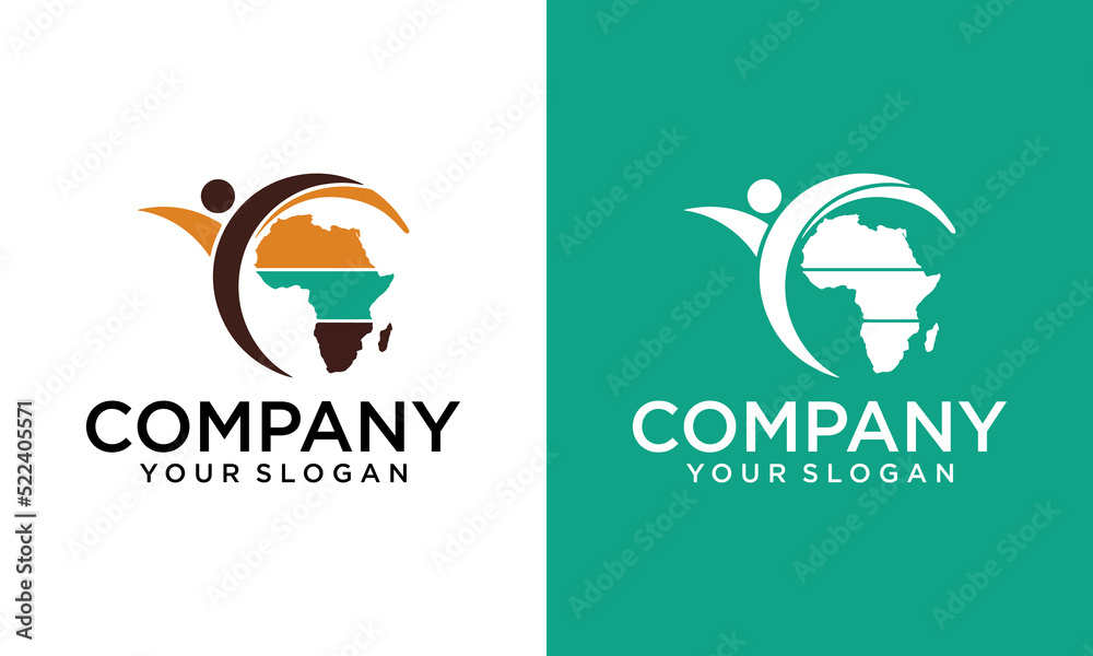 African people Logo designs template, African group logo template ...
