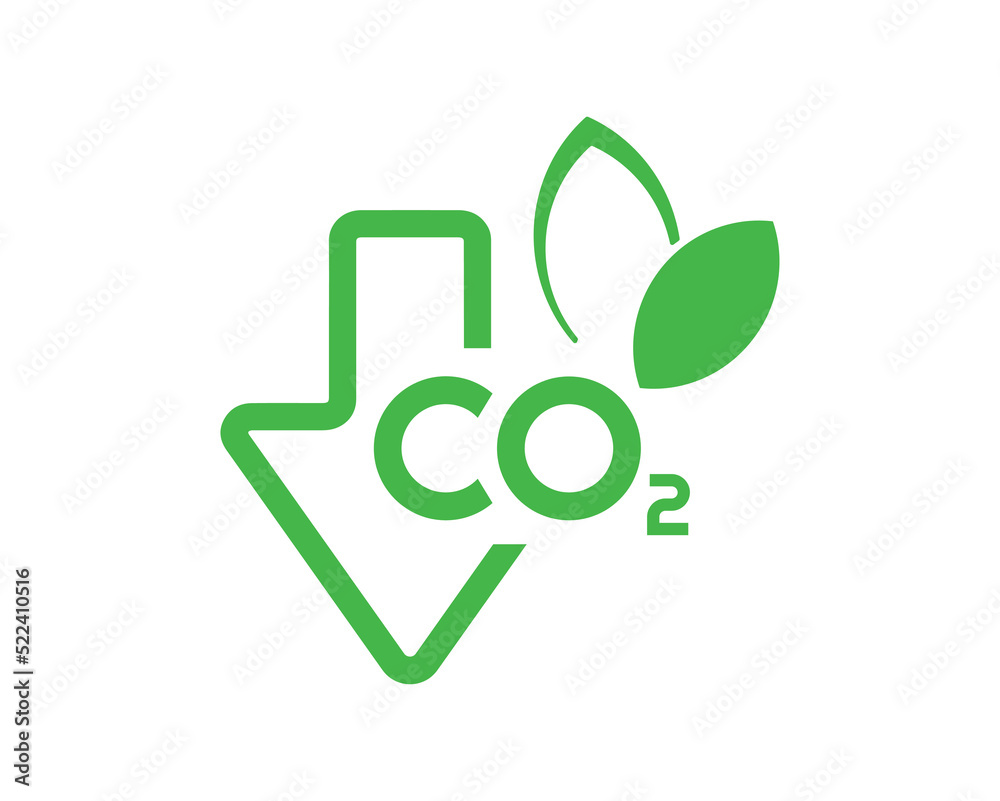 reducing CO2 emissions to stop climate change. green energy background ...