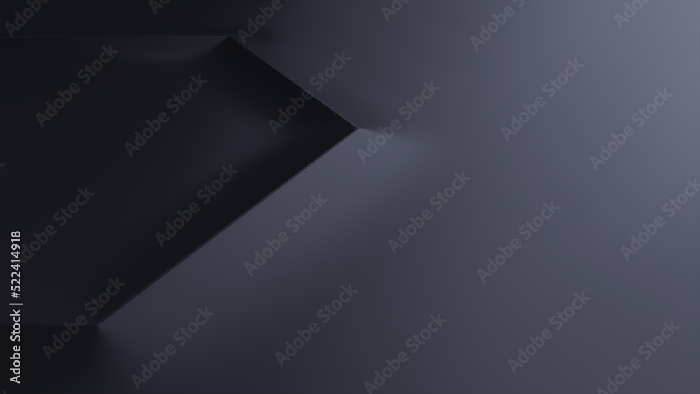Black Background with Embossed 3D Shape. Minimalist Surface with Raised ...