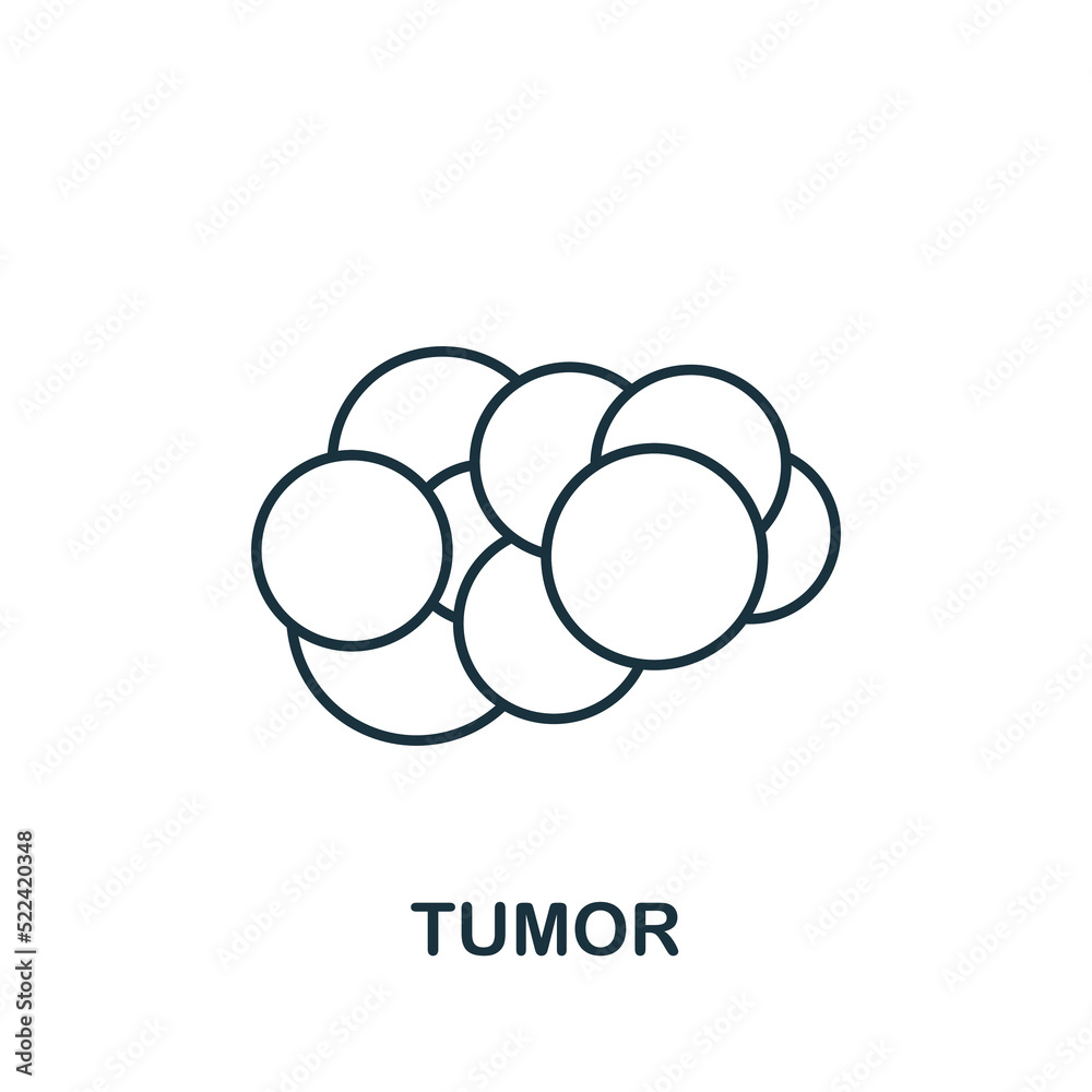 Tumor icon. Monochrome simple Deseases icon for templates, web design ...