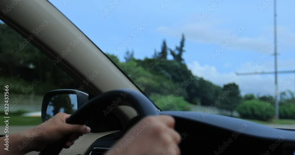 Driving car on city road in downtown of shenzhen city,China Stock Video ...