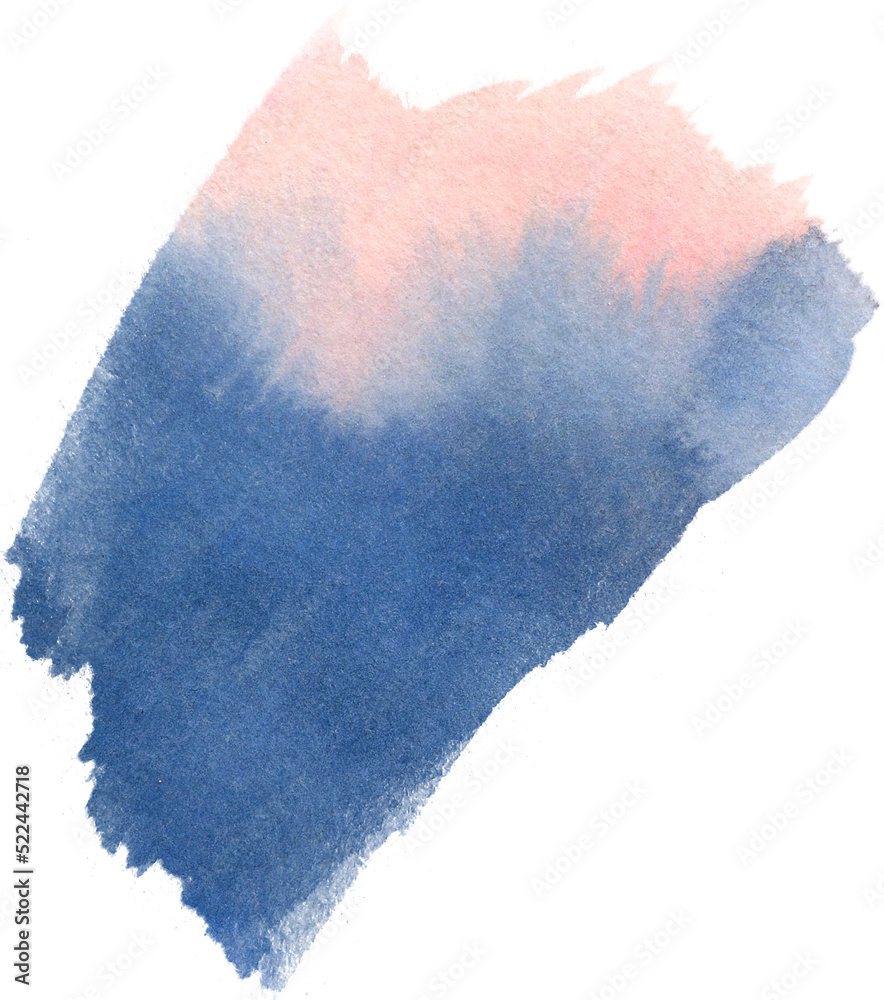 watercolor stain brush stroke frame isolated on white background ...