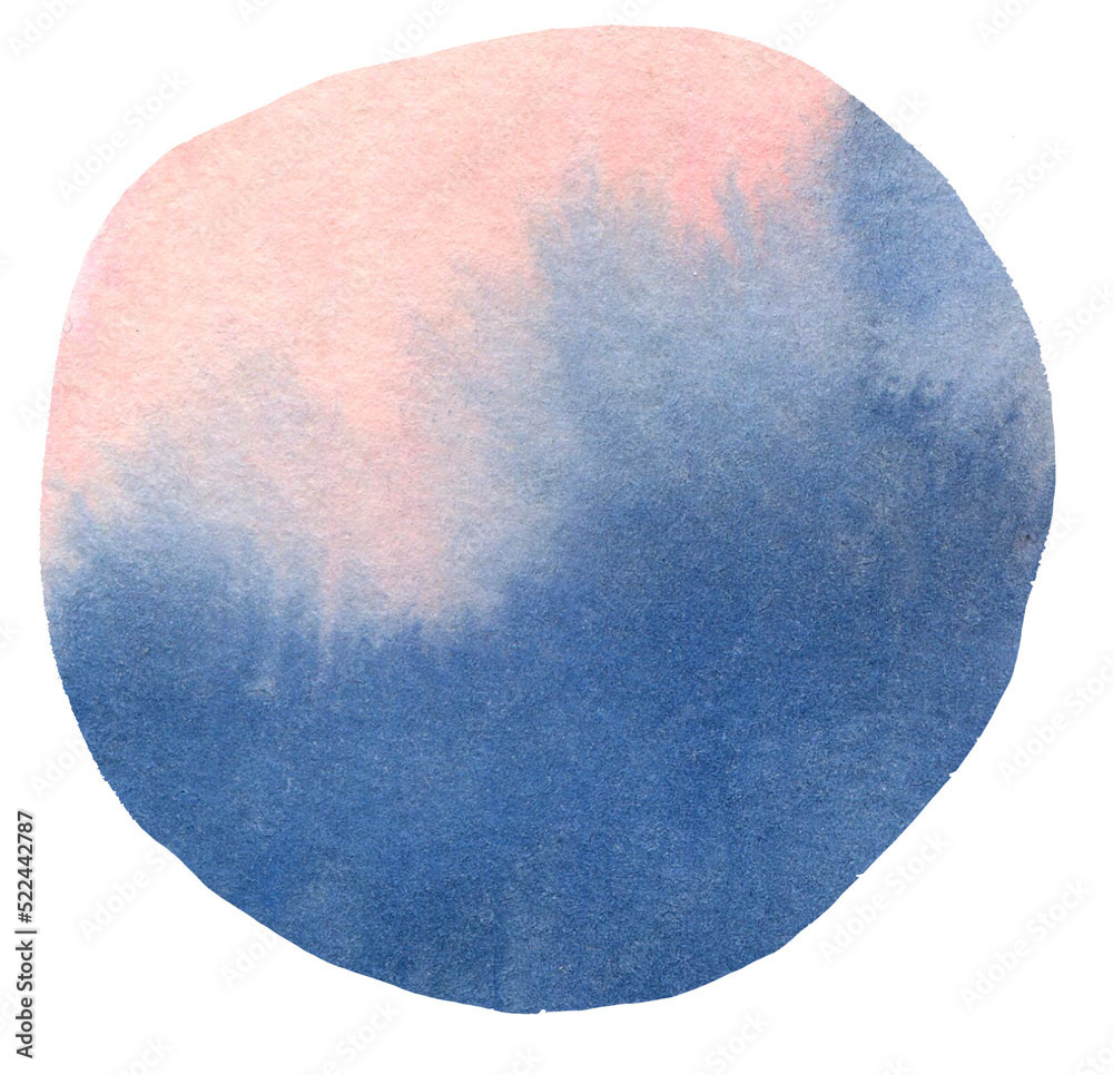 watercolor stain brush stroke frame isolated on white background ...