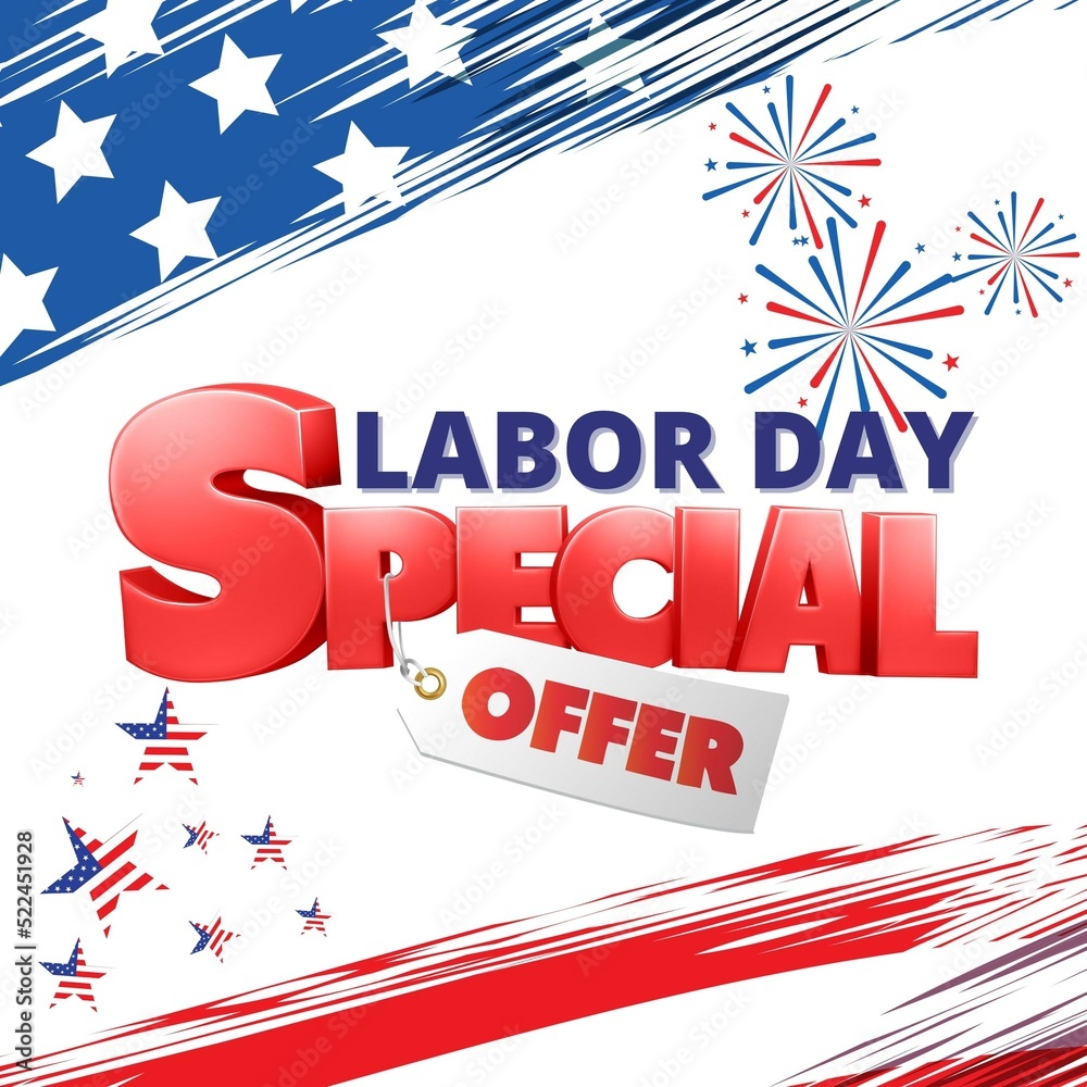 Labor Day Special Offer. This design is perfect for celebrating Labor ...