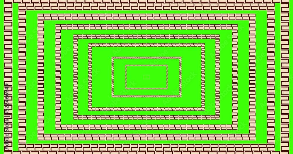 video transition animation of square shape in yellow color with 2 ...