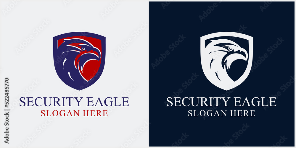 Eagle Vector Logo, eagle protection Eagle logo template design with ...