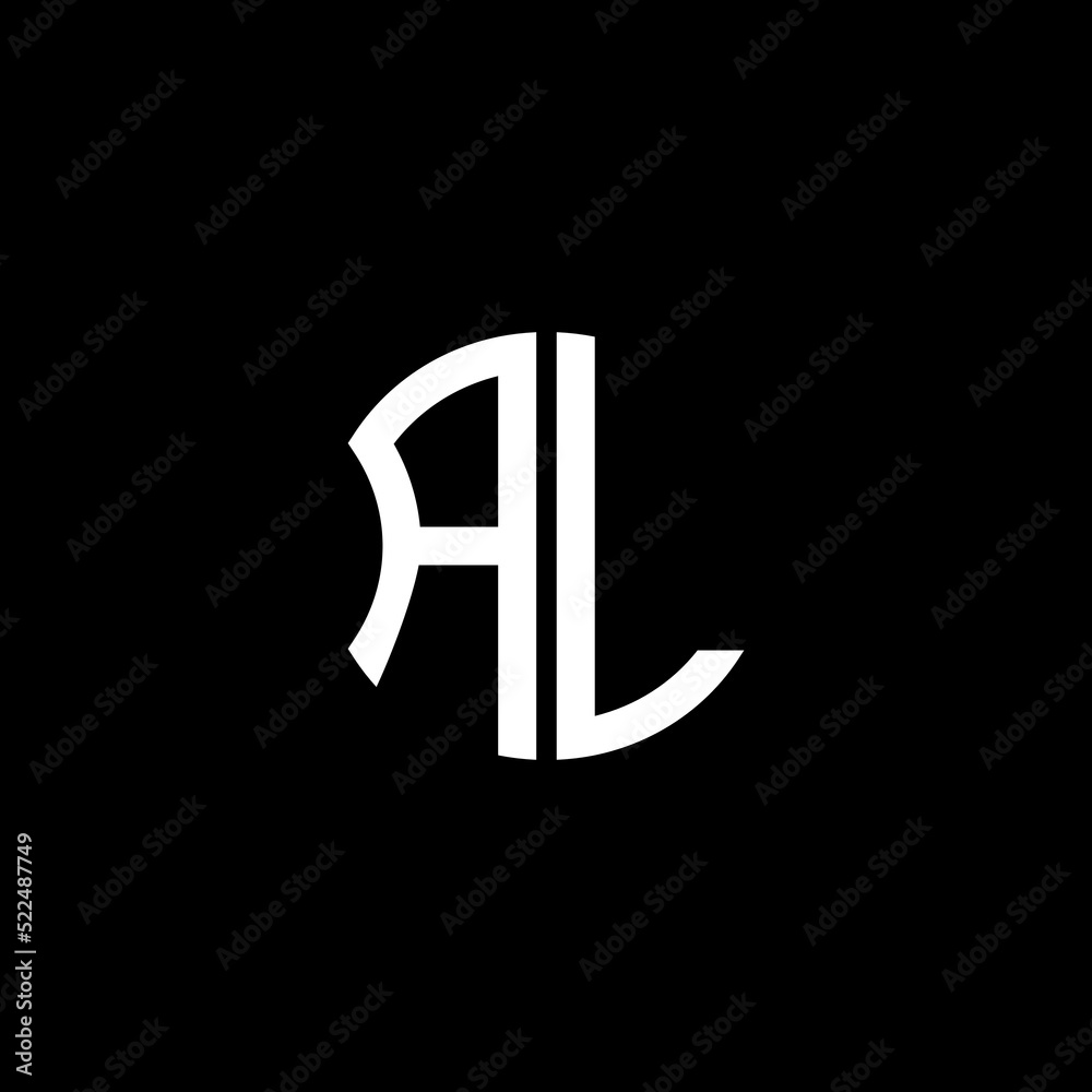 AL letter logo creative design with vector graphic, AL simple and ...