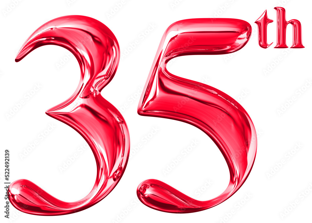 red font made of numbers Stock Illustration | Adobe Stock