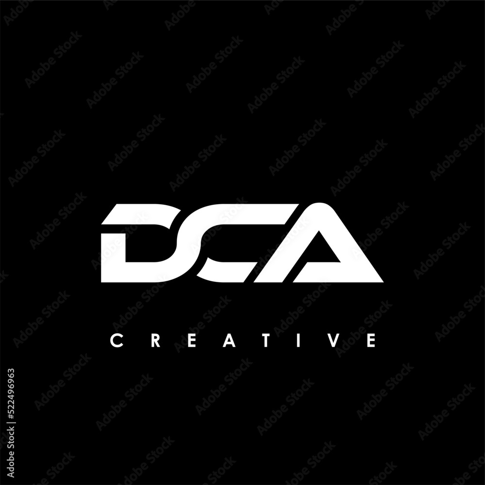 DCA Letter Initial Logo Design Template Vector Illustration Stock ...