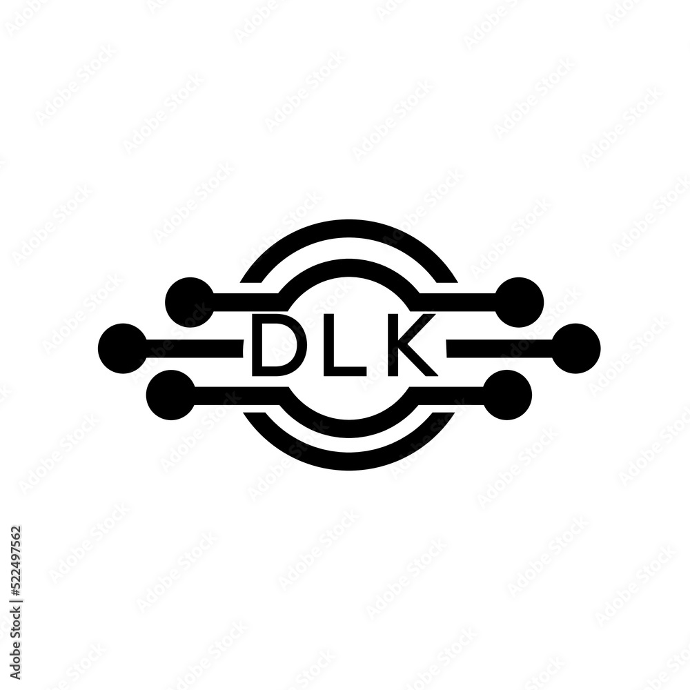 DLK letter logo. DLK best white background vector image. DLK Monogram logo design for ...