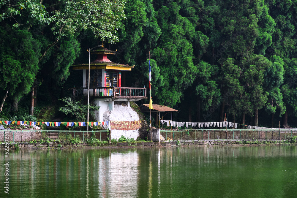 20 June 2022, India. Aritar Lake (Ghati-Tso) or Lampokhari Lake ...