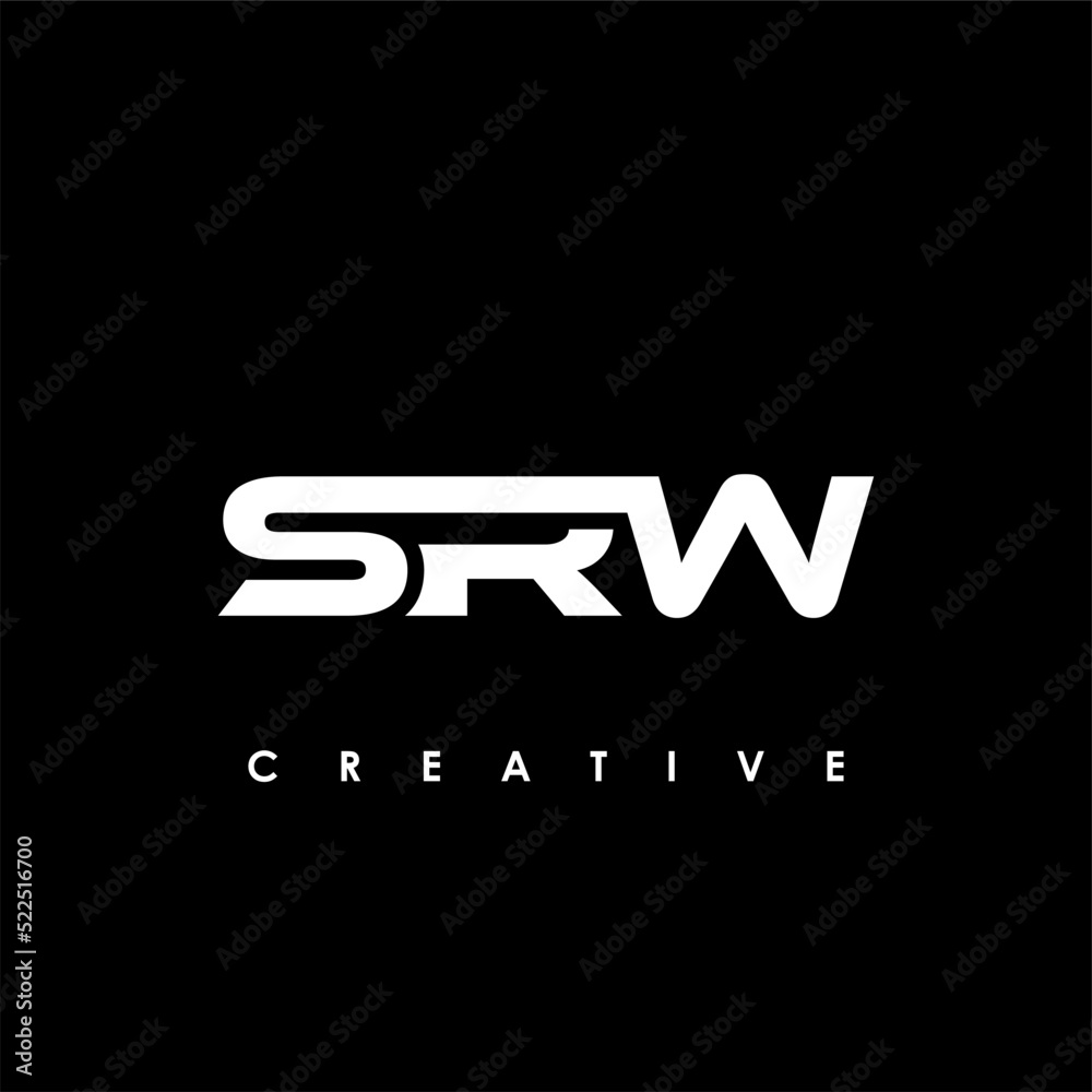 SRW Letter Initial Logo Design Template Vector Illustration Stock ...