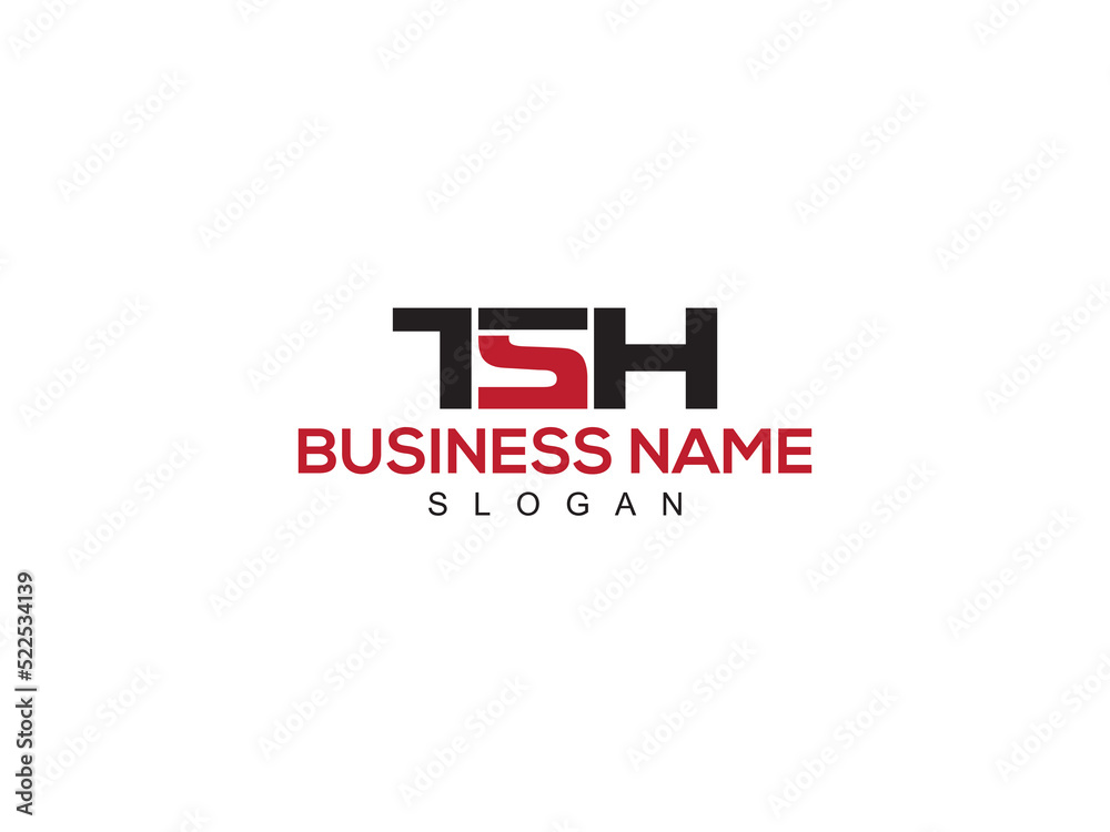 Abstract TSH Logo Icon, Colorful TS t s h Logo Letter Vector Image ...