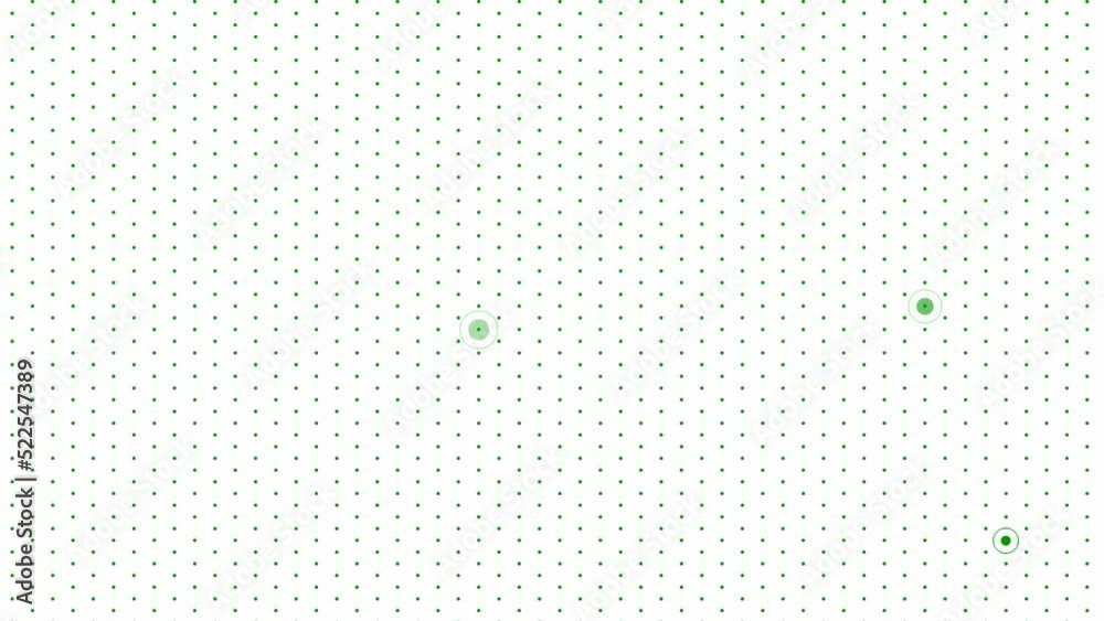 Animated green abstract point background. Backdrop with animation of ...